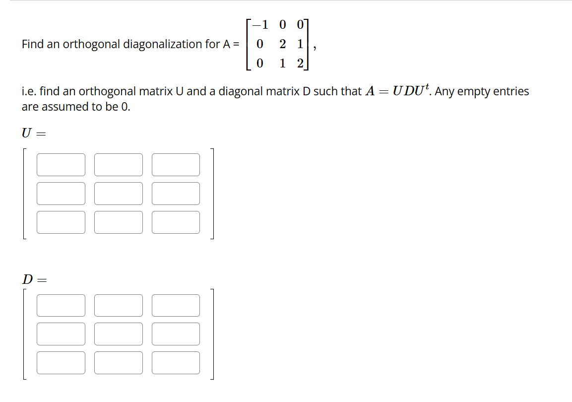 Find an orthogonal diagonalization for | Chegg.com