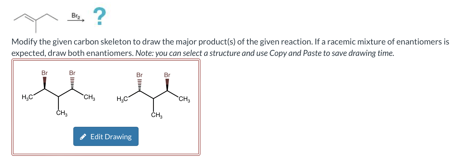 Solved Modify the given carbon skeleton to draw the major | Chegg.com