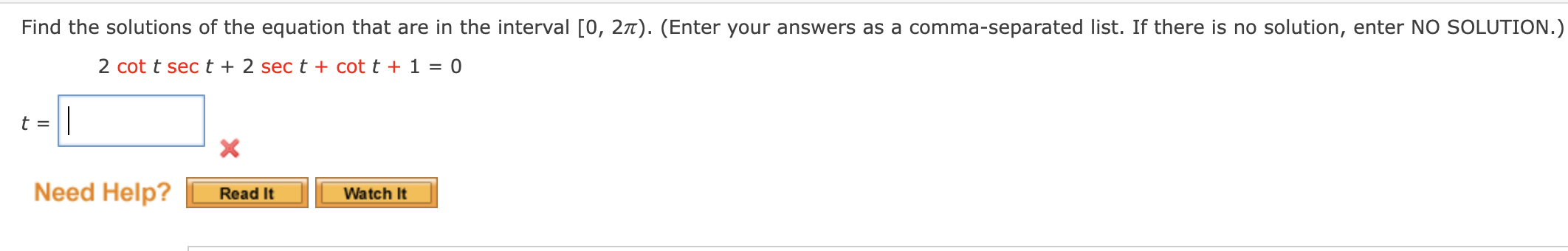 Solved Find the solutions of the equation that are in the | Chegg.com