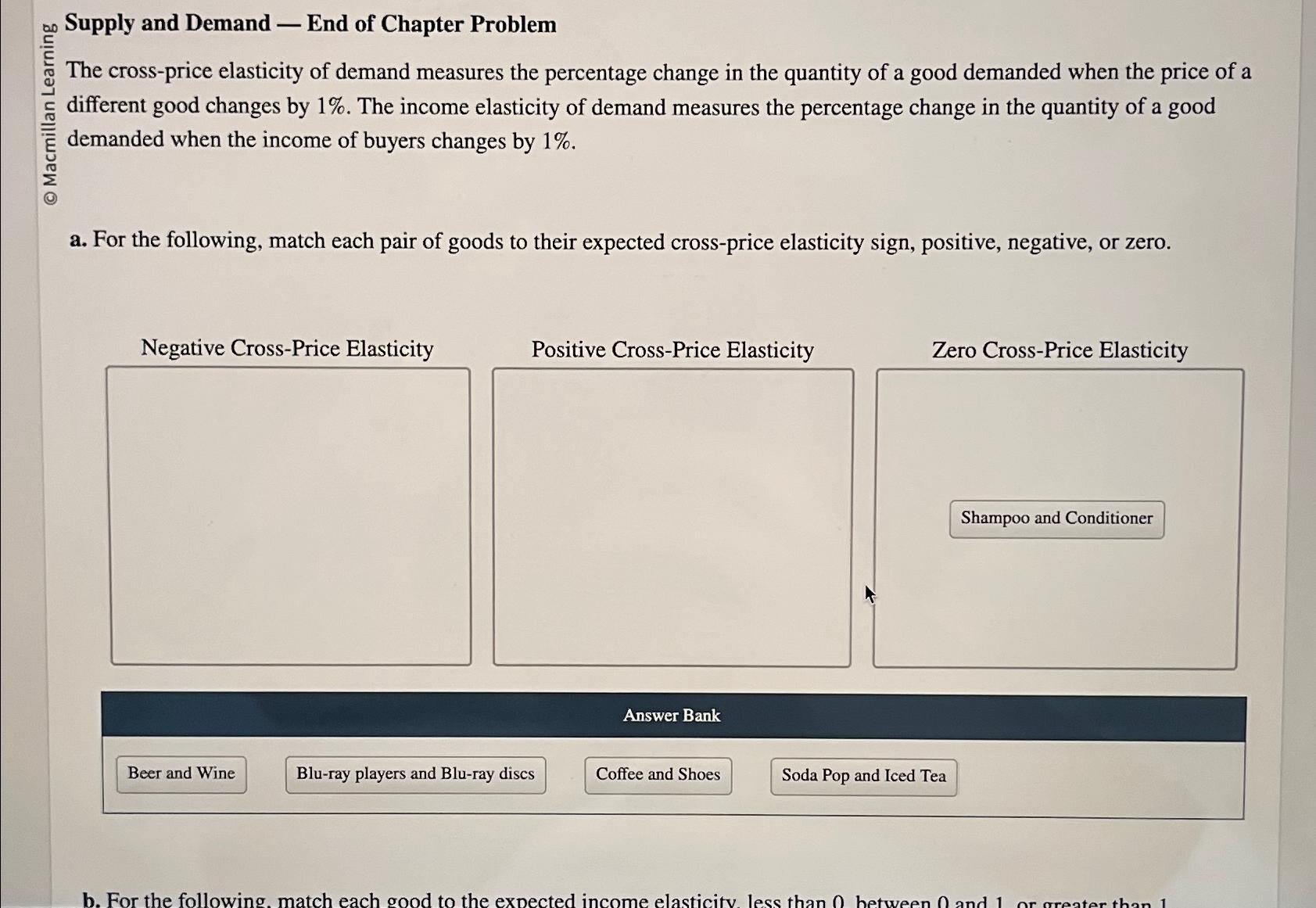 Solved Supply and Demand — ﻿End of Chapter ProblemThe | Chegg.com