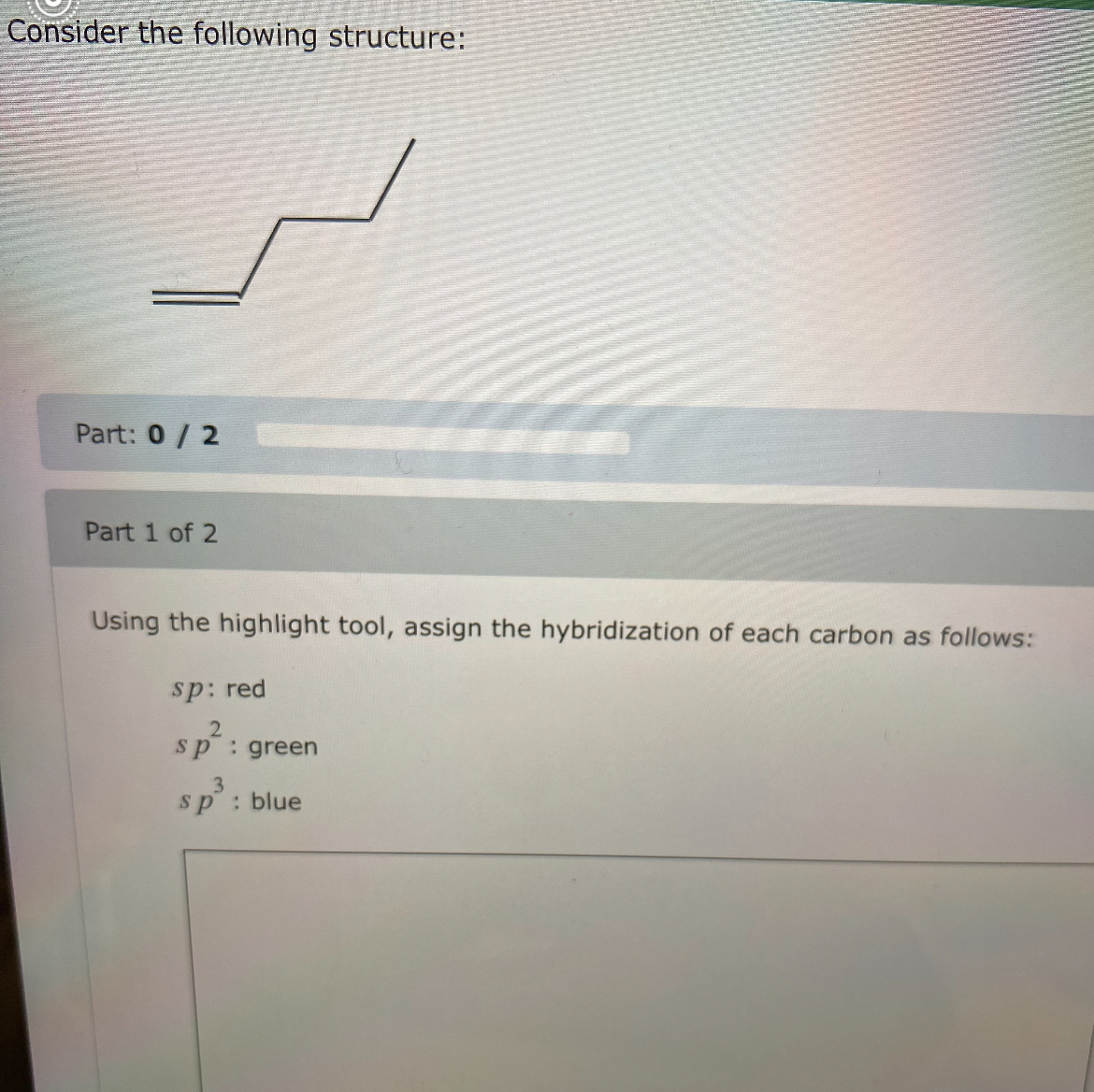 Solved Consider the following structure:Part: 02Part 1 ﻿of | Chegg.com