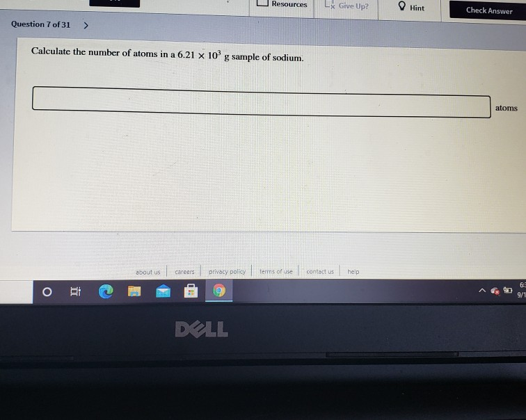Solved Resources LX Give Up? Hint Check Answer Question 7 of | Chegg.com