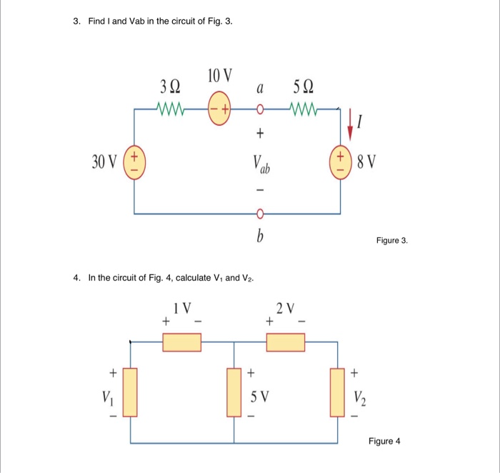 Solved 3. Find I and Vab in the circuit of Fig. 3. 31 " a | Chegg.com
