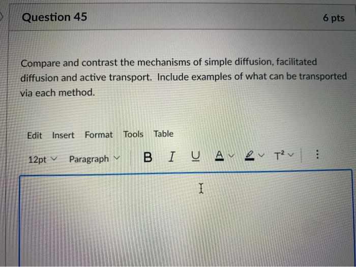 Solved Question 45 6 pts Compare and contrast the mechanisms | Chegg.com