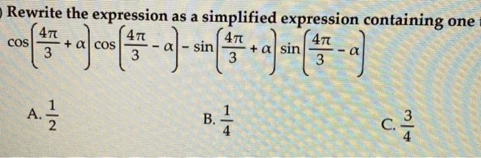 Solved Rewrite the expression as a simplified expression | Chegg.com