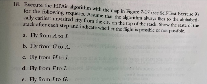 18. Execute the HPAir algorithm with the map in | Chegg.com