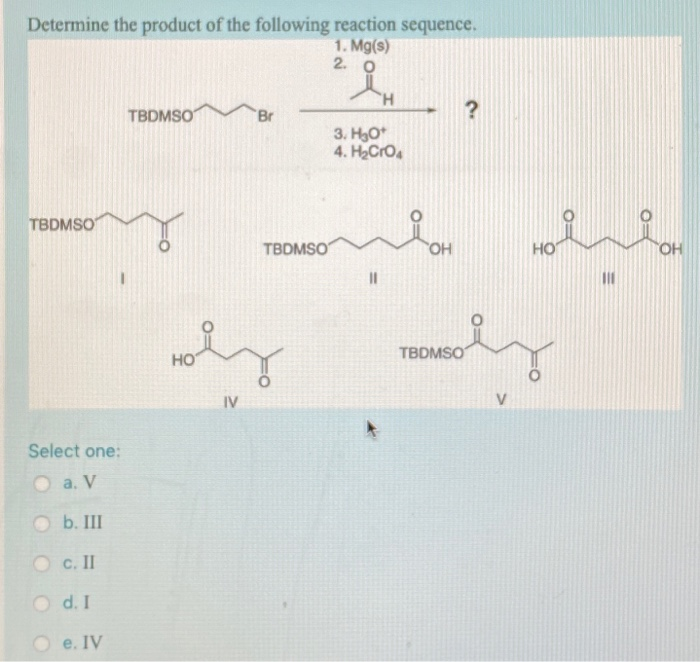 Solved Determine the product of the following reaction | Chegg.com