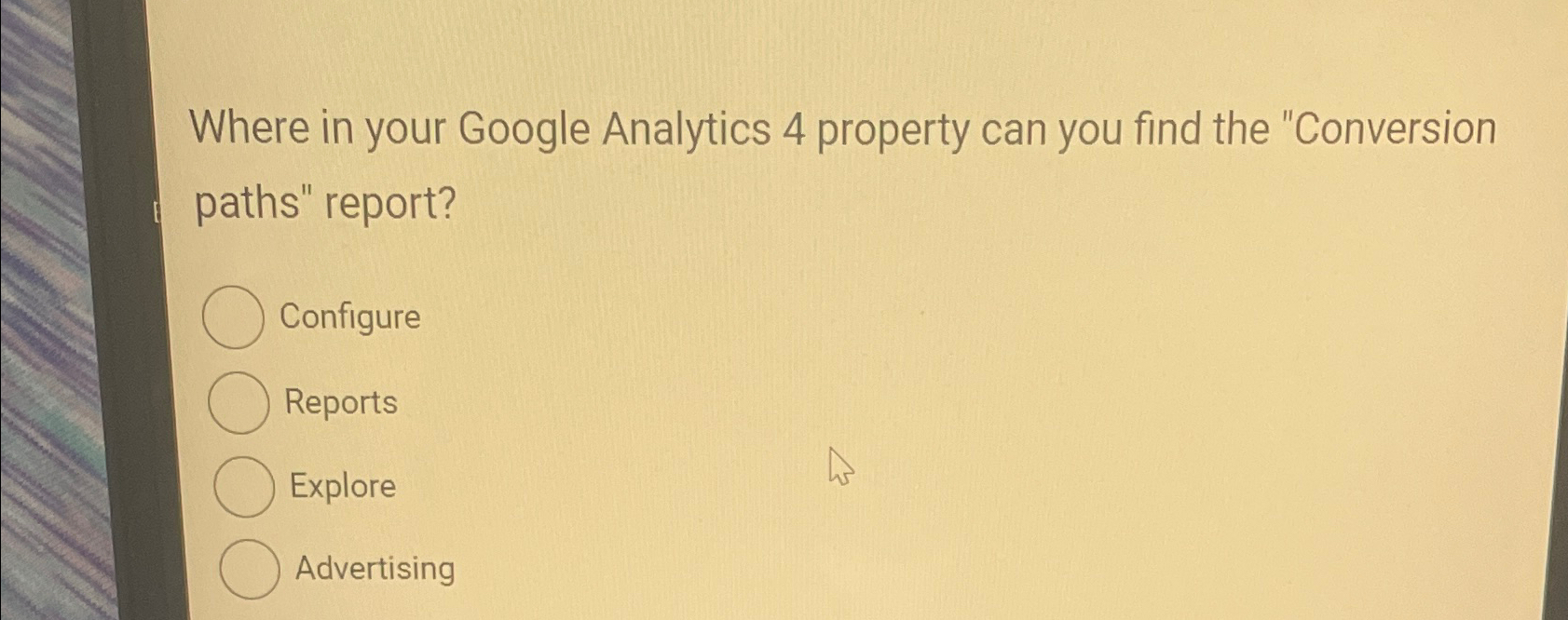 Solved Where in your Google Analytics 4 ﻿property can you | Chegg.com