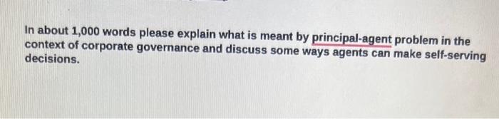 Solved In about 1,000 words please explain what is meant by | Chegg.com