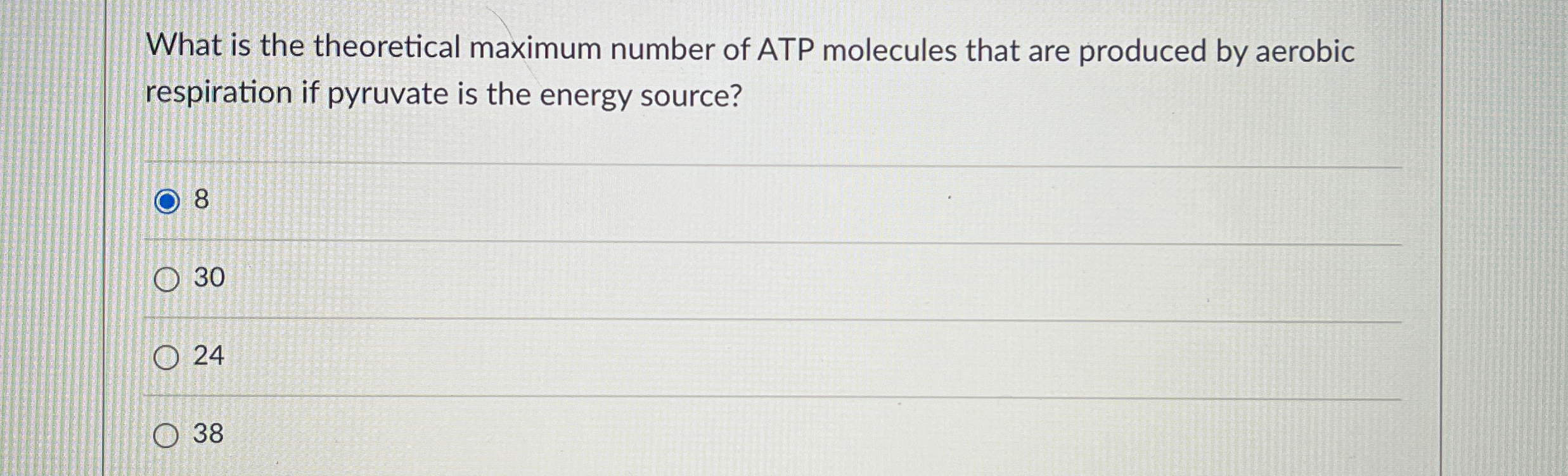 Solved What is the theoretical maximum number of ATP | Chegg.com