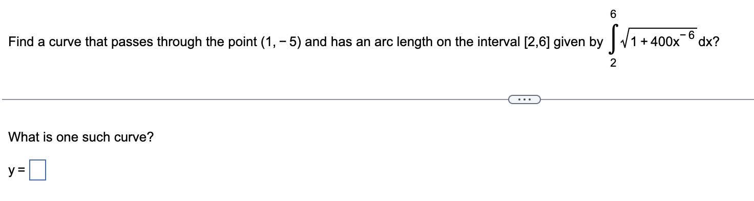 Solved Find a curve that passes through the point (1,-5) | Chegg.com