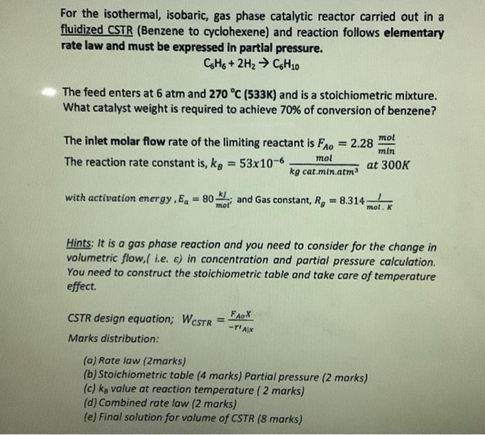 Solved I don't know how to solve part(e)i found the catalyst | Chegg.com