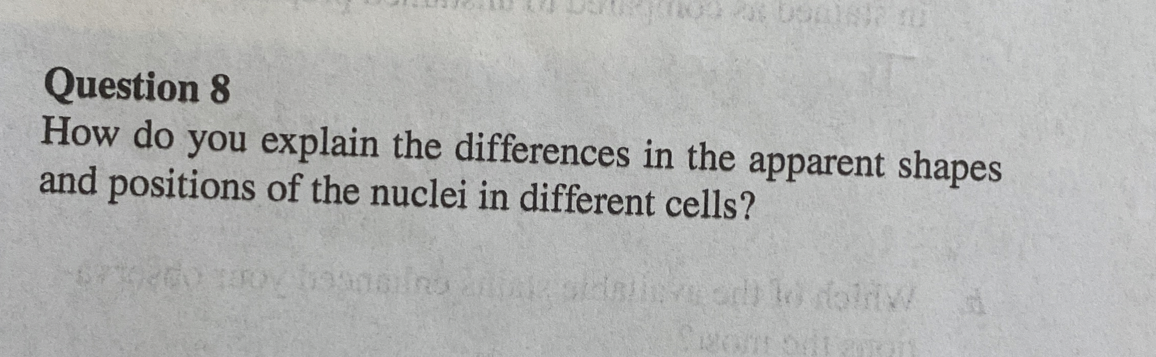 Solved Question 8How do you explain the differences in the | Chegg.com