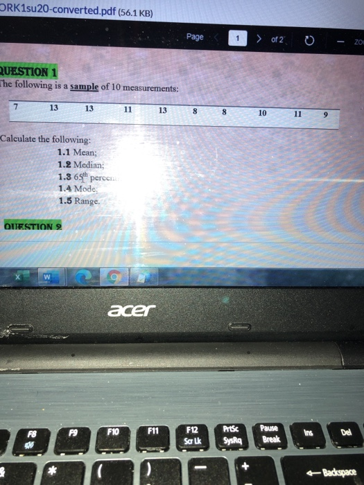 Solved QUESTION B The following table contains the yearly | Chegg.com