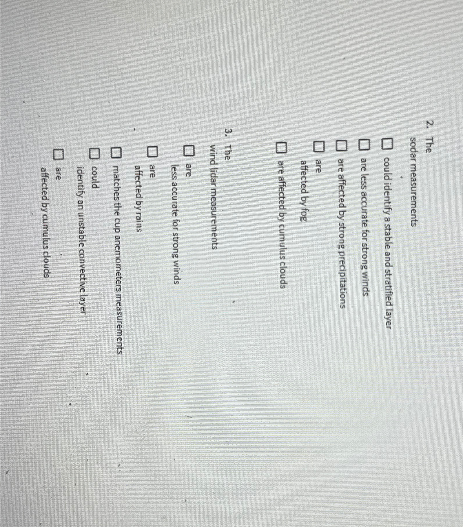 Solved The sodar measurementscould identify a stable and | Chegg.com