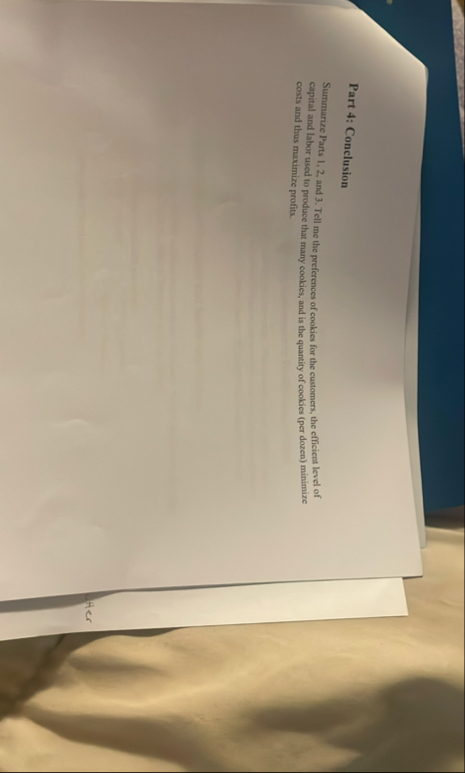 Solved Part 4: ConclusionSummarize Parts 1. 2, ﻿and 3. ﻿Tell | Chegg.com