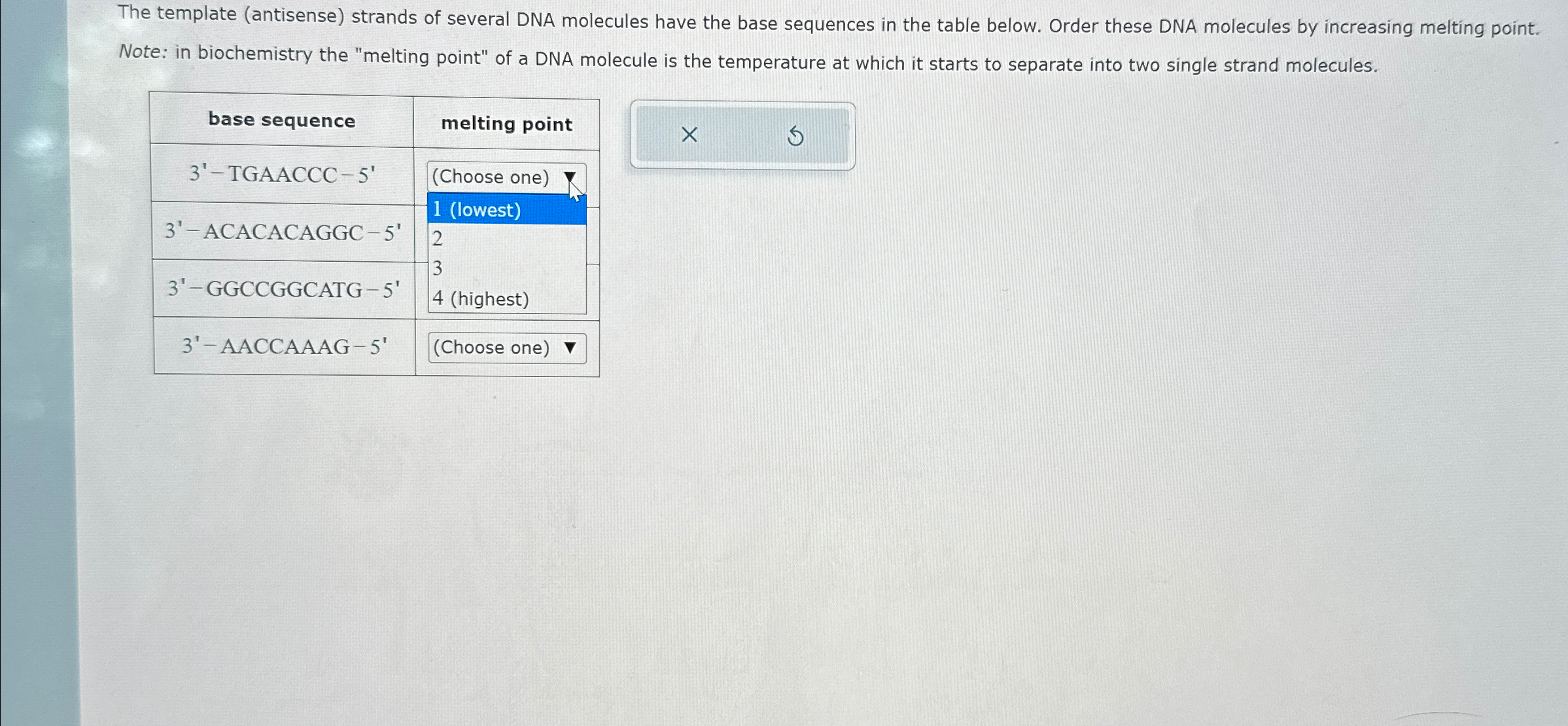 Solved The template (antisense) ﻿strands of several DNA | Chegg.com
