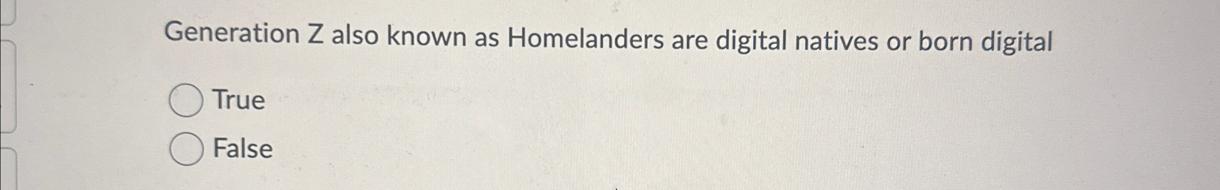 Solved Generation Z ﻿also known as Homelanders are digital | Chegg.com