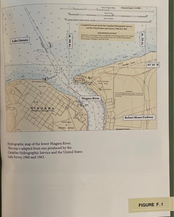 Solved 8.10 Figure F-1 is a hydrographic map compilation of | Chegg.com