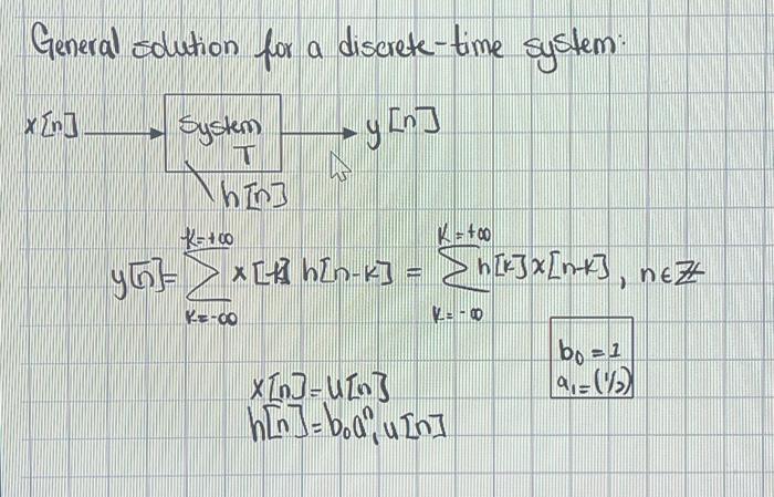 Solved General Solution For A Discrete Time System 