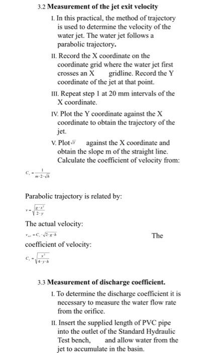 Solved EXPERIMENT 2 FLOW THROUGH AN ORIFICE 1. AIM To | Chegg.com