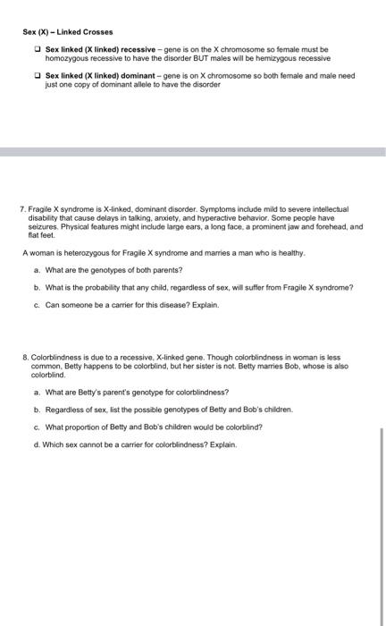 Solved Today, you will work on solving genetics word | Chegg.com