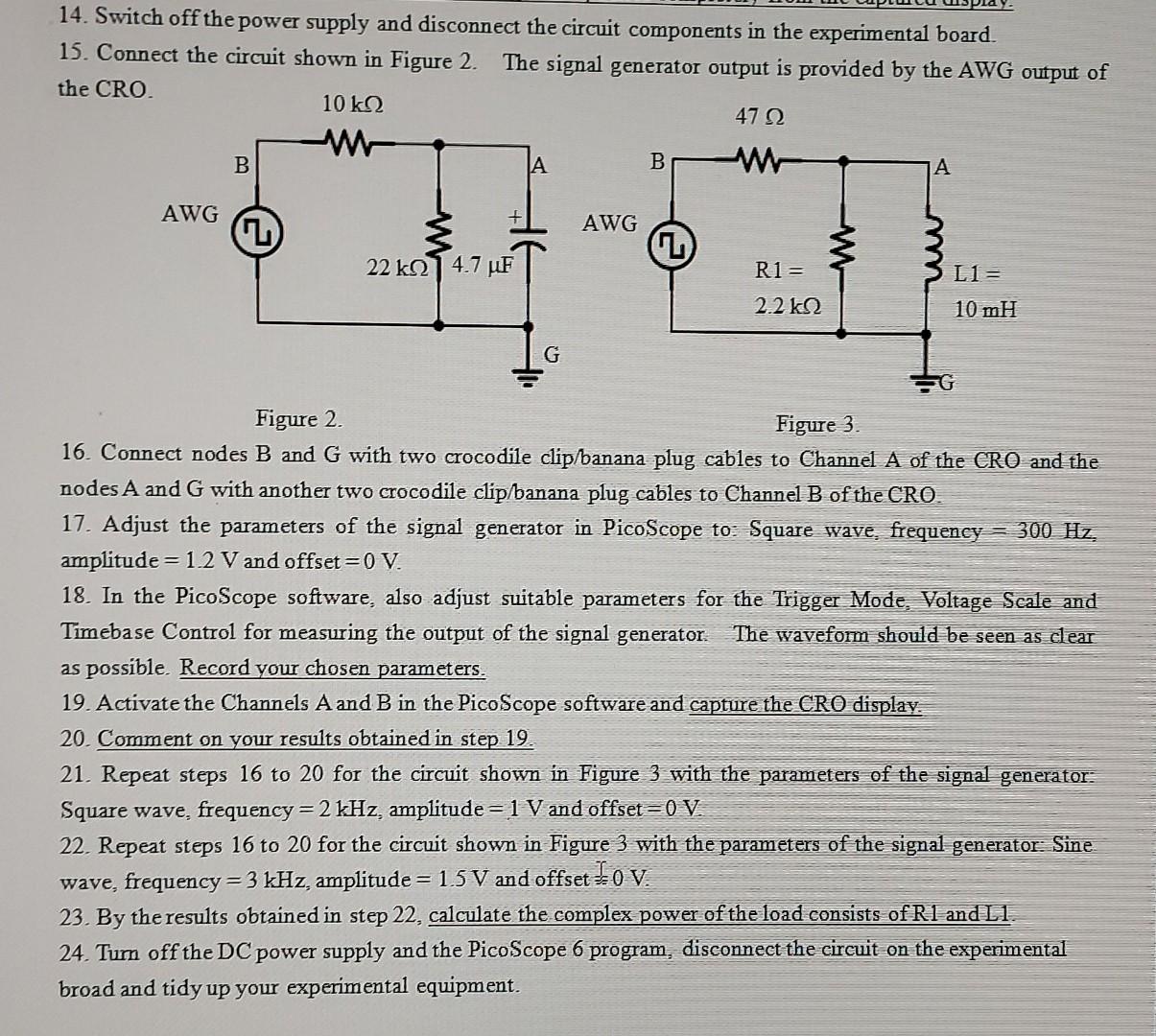 14. Switch off the power supply and disconnect the | Chegg.com