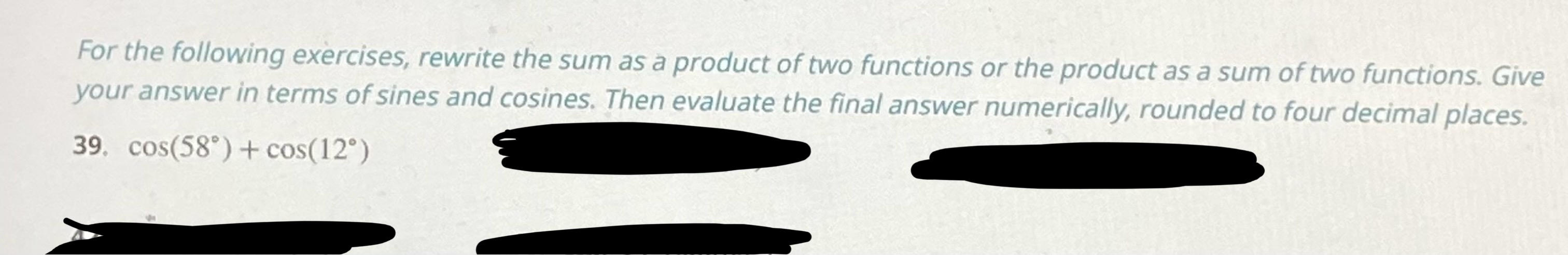 Solved For the following exercises, rewrite the sum as a | Chegg.com