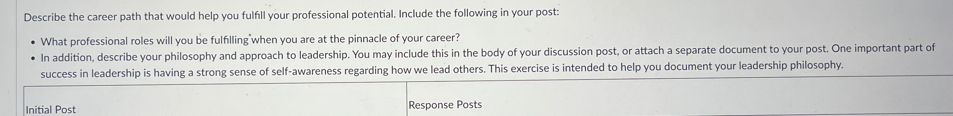 Solved Describe the career path that would help you fulfill | Chegg.com