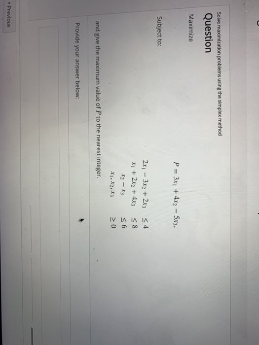 Solved Solve maximization problems using the simplex method | Chegg.com