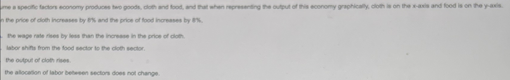 Solved Ime a specific factors soonomy produces two goods, | Chegg.com