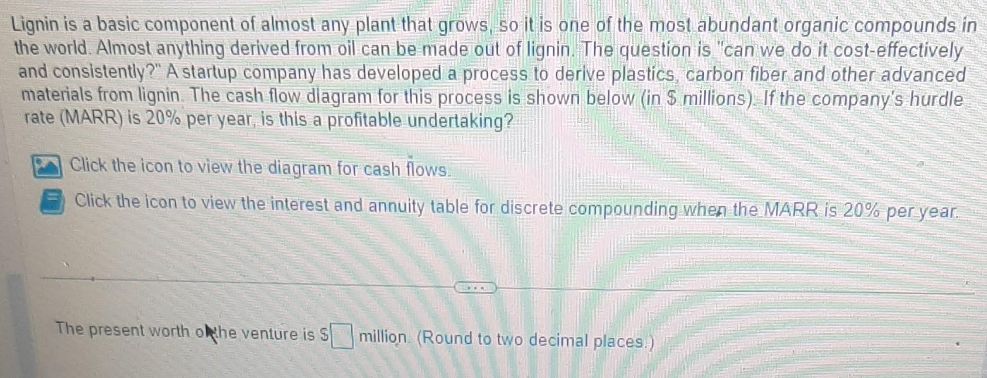Solved Lignin is a basic component of almost any plant that | Chegg.com