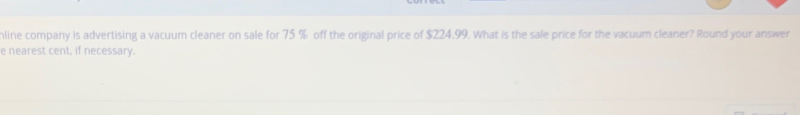 Solved aline company is advertising a vacuum cleaner on sale | Chegg.com