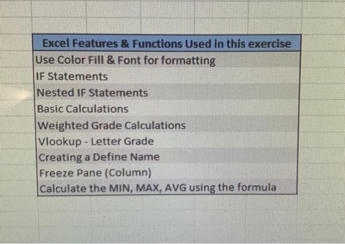 Microsoft Excel assignment. I'm having trouble woth | Chegg.com