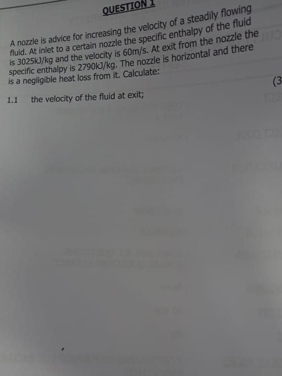Solved A nozzle is advice for increasing the velocity of a | Chegg.com