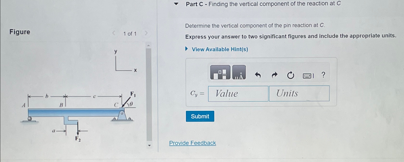 Solved Part A - ﻿Finding the vertical component of the | Chegg.com