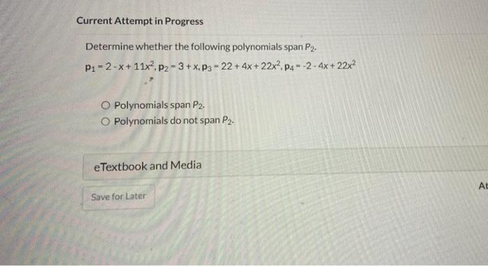 Solved Current Attempt in Progress Express the following as | Chegg.com