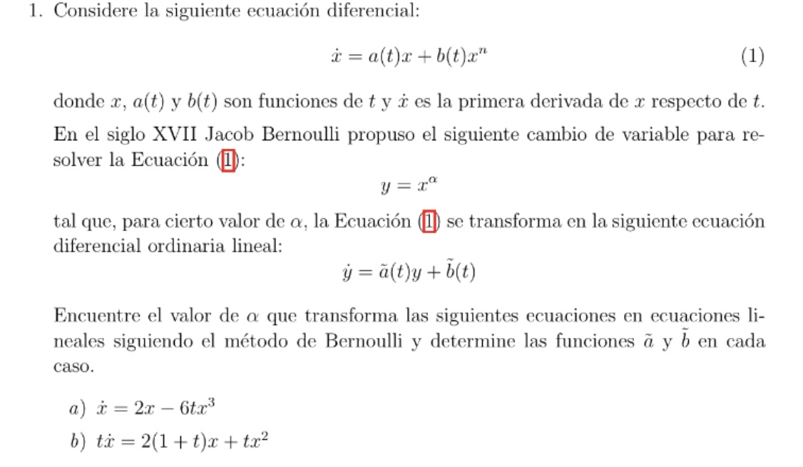 Solved Considere la siguiente ecuación | Chegg.com