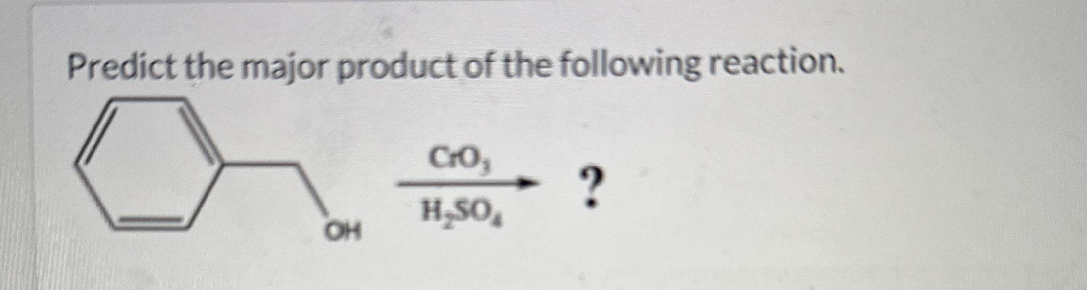 Solved Predict the major product of the following reaction. | Chegg.com