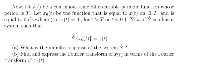 Solved Now, let x(t) ﻿be a continuous time differentiable | Chegg.com