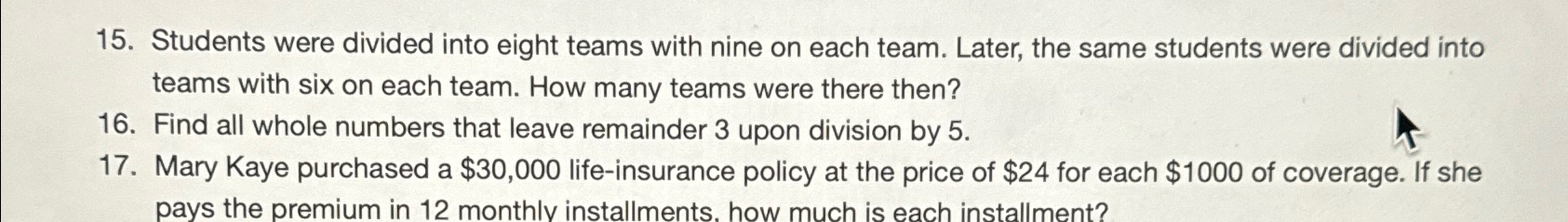 Solved Students were divided into eight teams with nine on | Chegg.com