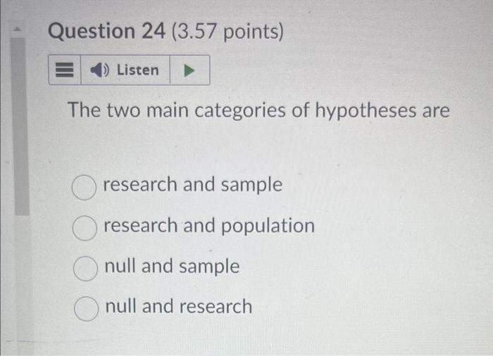 Solved A correlation between two ordinal variables is | Chegg.com