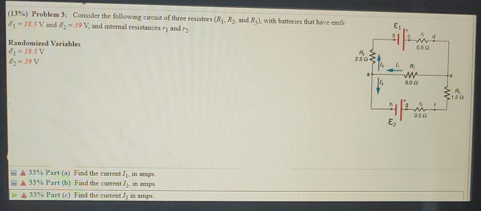 Solved (13\%) Problem 3: Consider the following circuit of | Chegg.com Solved (13\%) Problem 3: Consider the following circuit of | Chegg.com