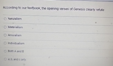 Solved According to our textbook, the opening verses of | Chegg.com