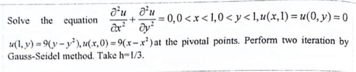 Solved au a'u Solve the equation + = 0,0 | Chegg.com