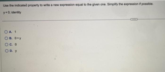 Solved Use the indicated property to write a new expression | Chegg.com