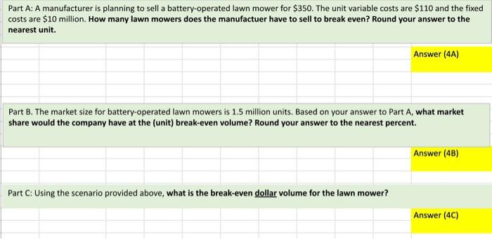 Solved please answer this question in the form of an excel | Chegg.com