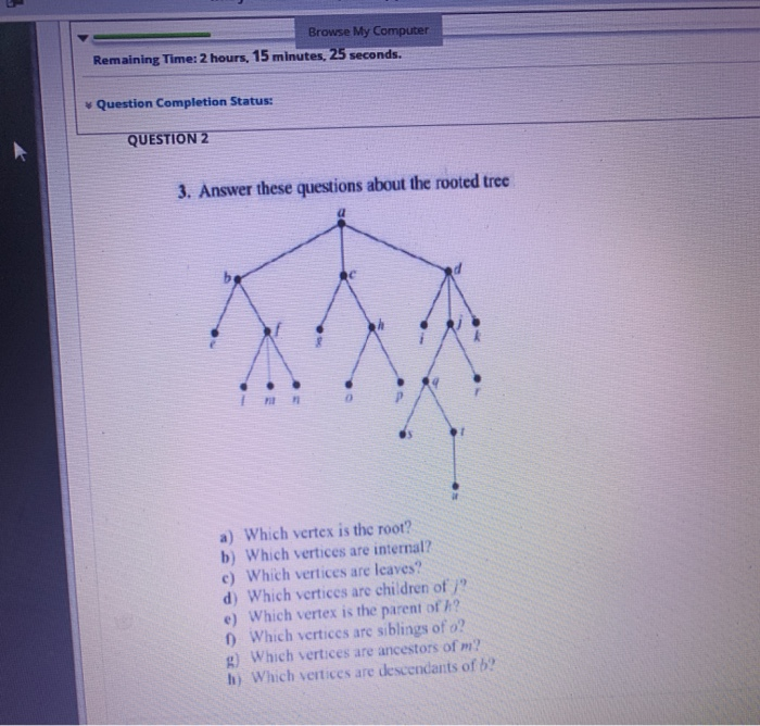 Solved Browse My Computer Remaining Time: 2 hours, 15 | Chegg.com