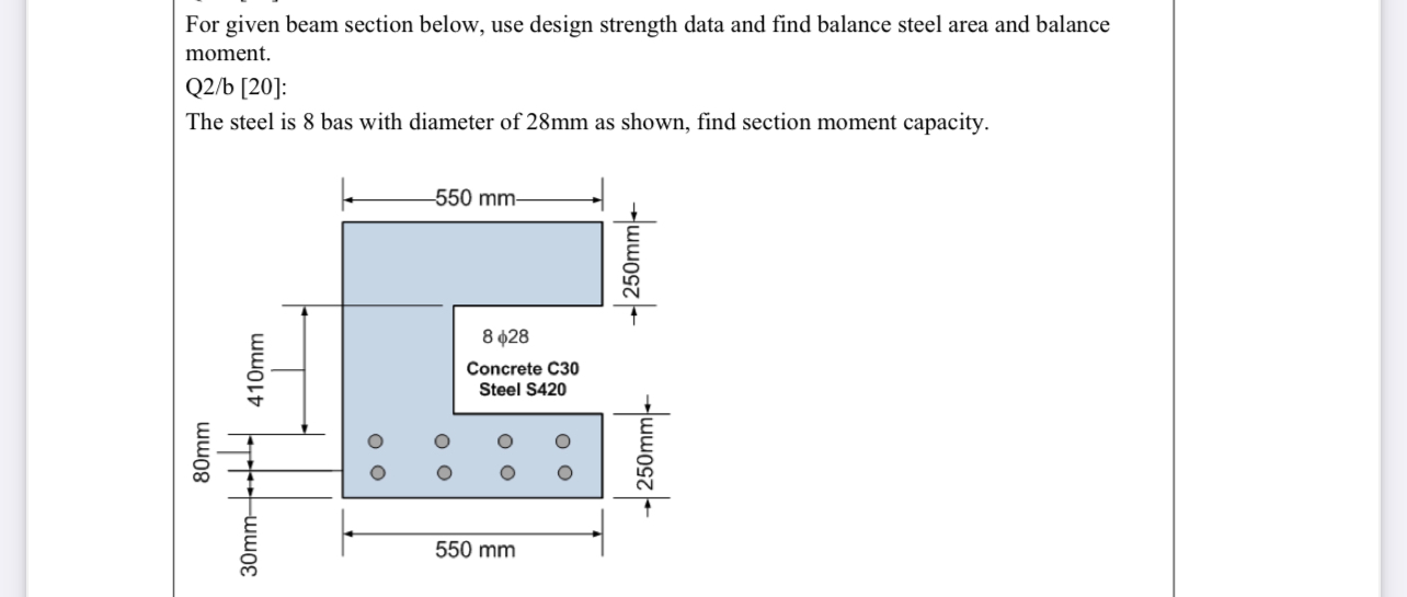 Solved For given beam section below, use design strength | Chegg.com