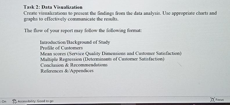 Solved Task 2: Data VisualizationCreate visualizations to | Chegg.com